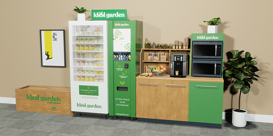 IDEEL GARDEN - Distributeurs/Frigo connectés de plats faits maison & 0 déchet - Takagreen